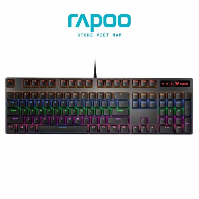 Bàn phím cơ không dây Gaming Rapoo V500PRO-87/ Dualmode (Không LED) - Rapoo Việt Nam -Wireless ...