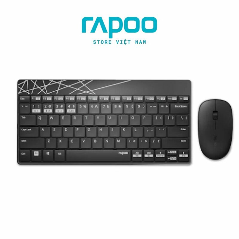 Bộ bàn phím chuột không dây Rapoo 8000M - Rapoo Việt Nam -Wireless Your ...